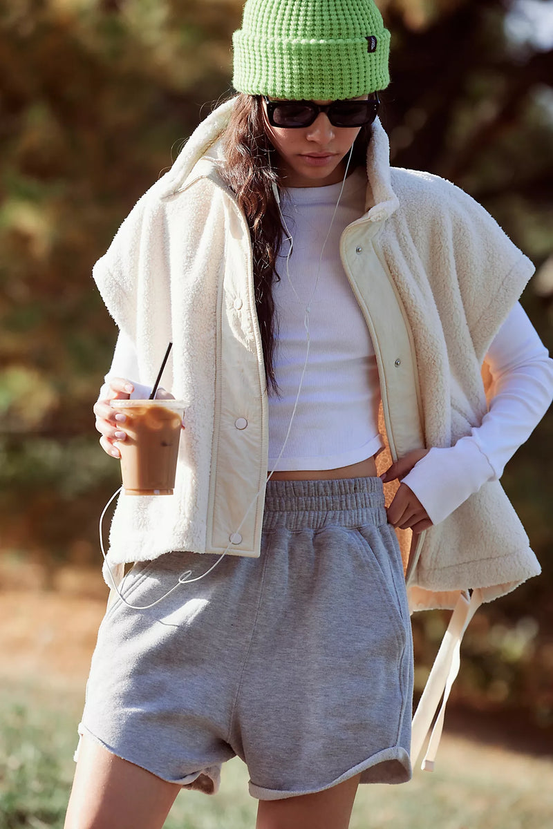 Free People Movement Scout It Out Fleece Vest in Birch Tree – C.O.R.E ...